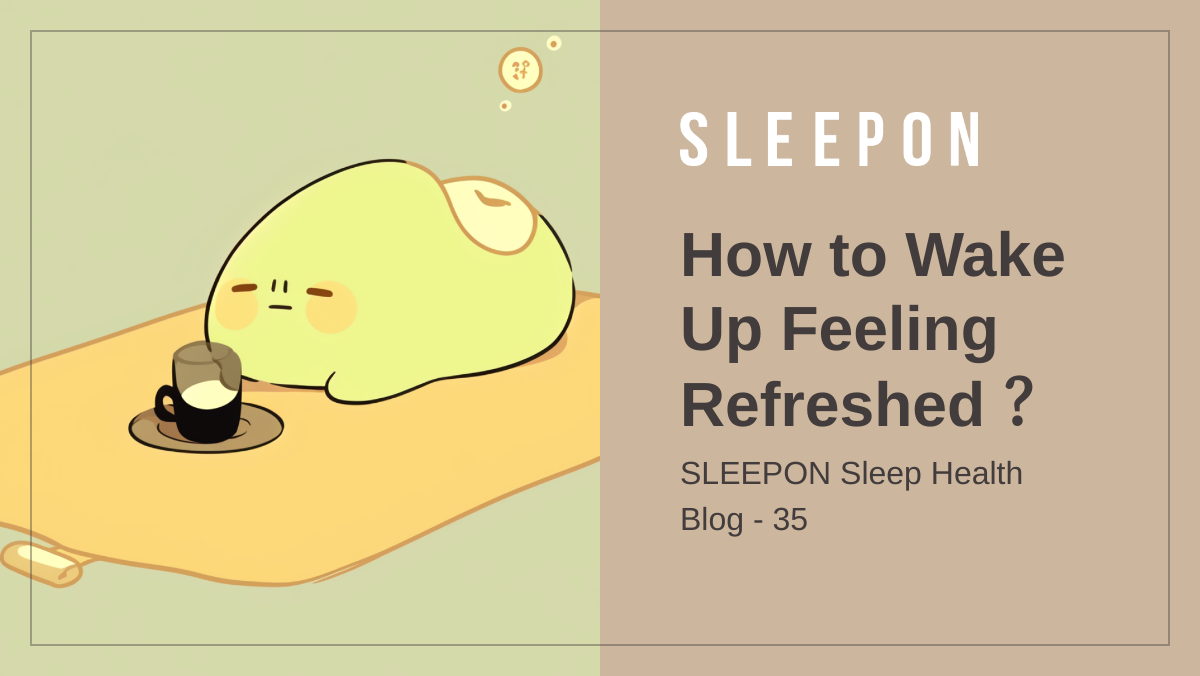 How To Wake Up Feeling Refreshed Sleepon